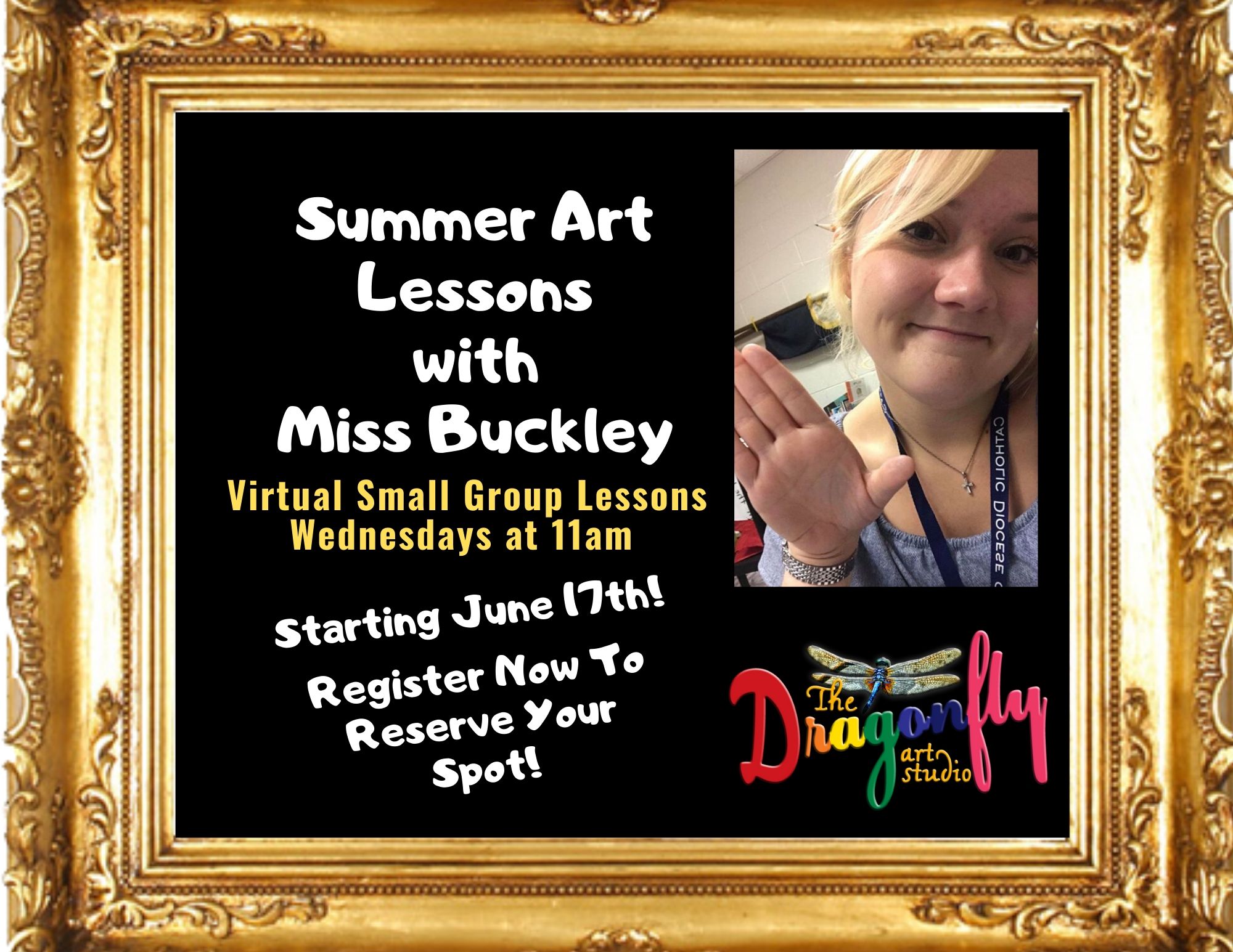 Summer Virtual Art Lessons with Miss Buckley – The Dragonfly Art Studio