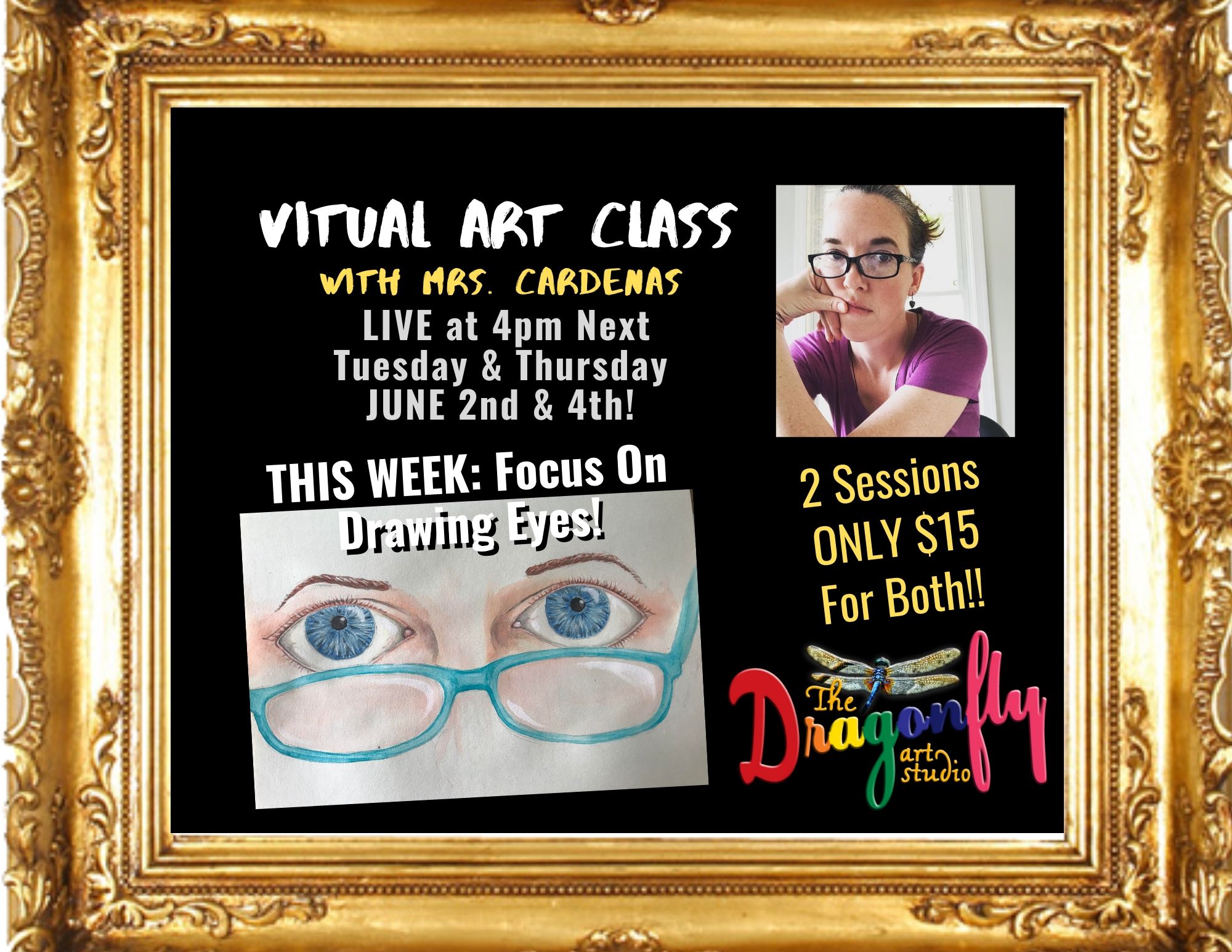 PART 2 – FOCUS ON EYES – Virtual Art Class with Mrs. Cardenas – 2 ...