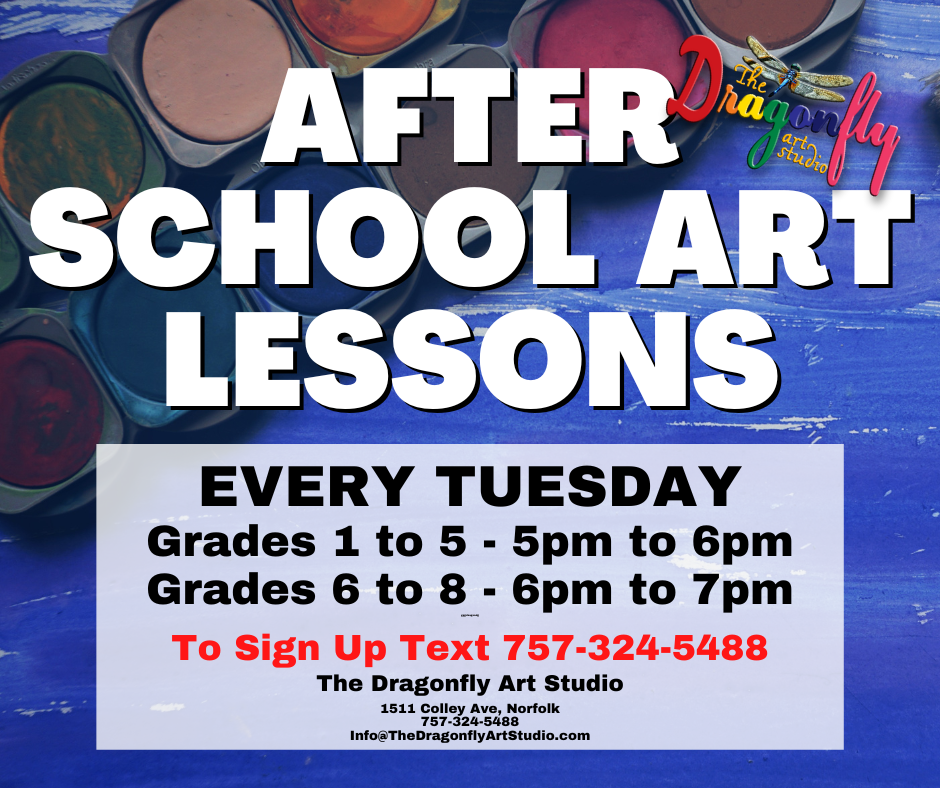 AFTER SCHOOL ART LESSONS – EVERY TUESDAY – 5 to 6pm and 6 to 7pm AT THE ...